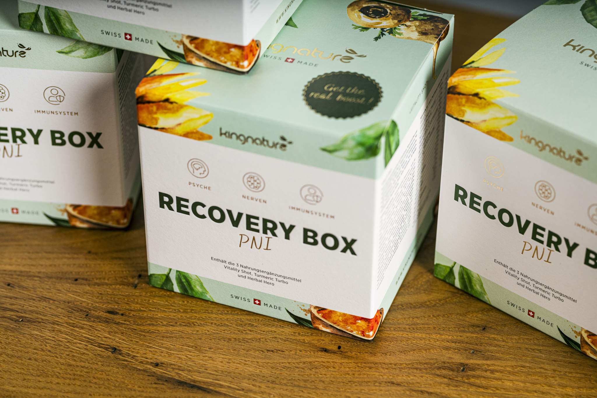 Recovery Box – 120 Kapseln & 30 Sticks | vegetarisch | kingnature