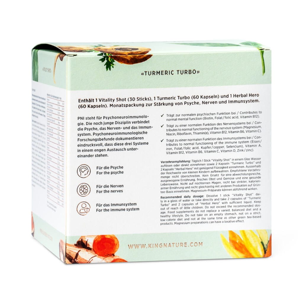 Recovery Box – 120 Kapseln & 30 Sticks | vegetarisch | kingnature