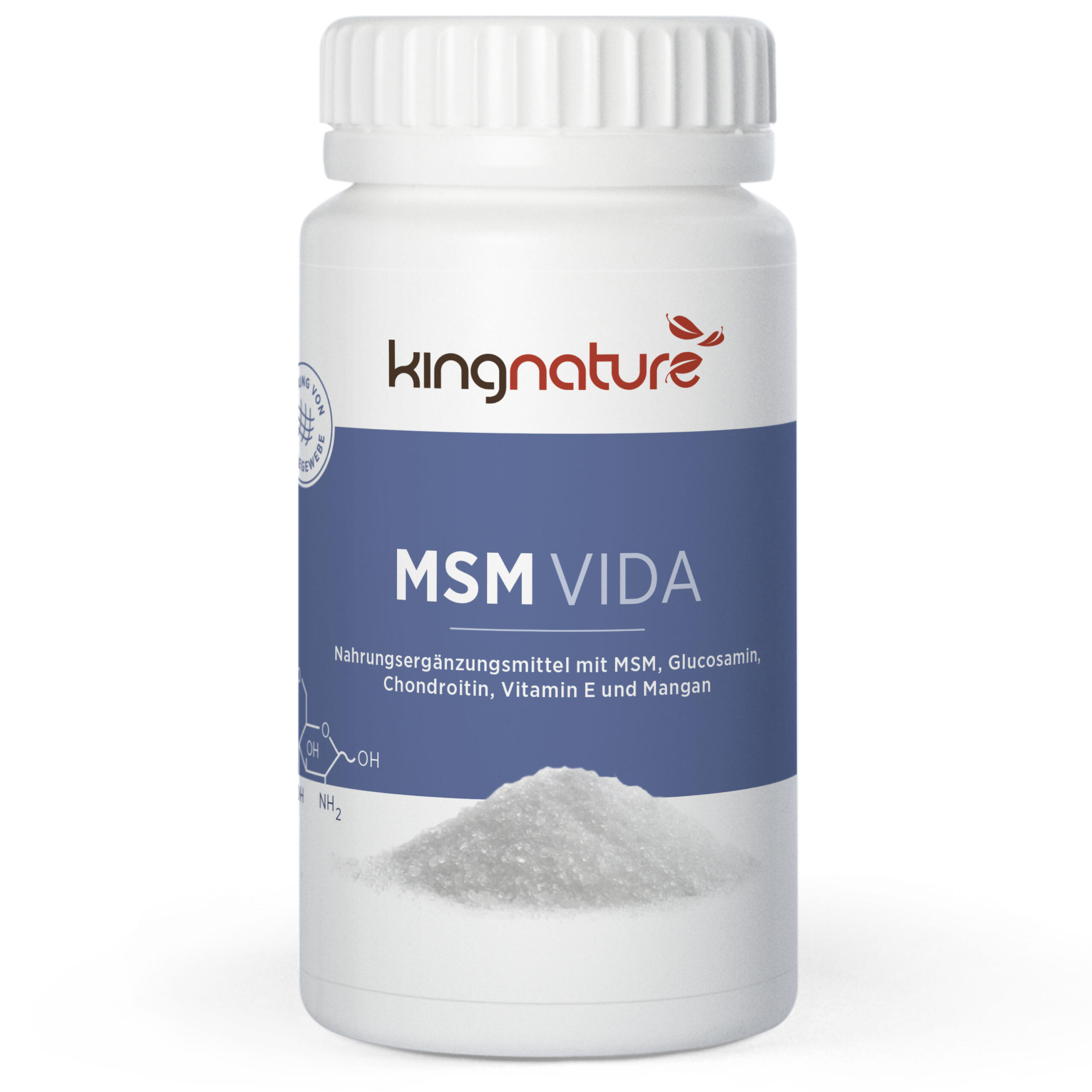 MSM Vida - 60 capsules | 100% natural & gluten-free | kingnature